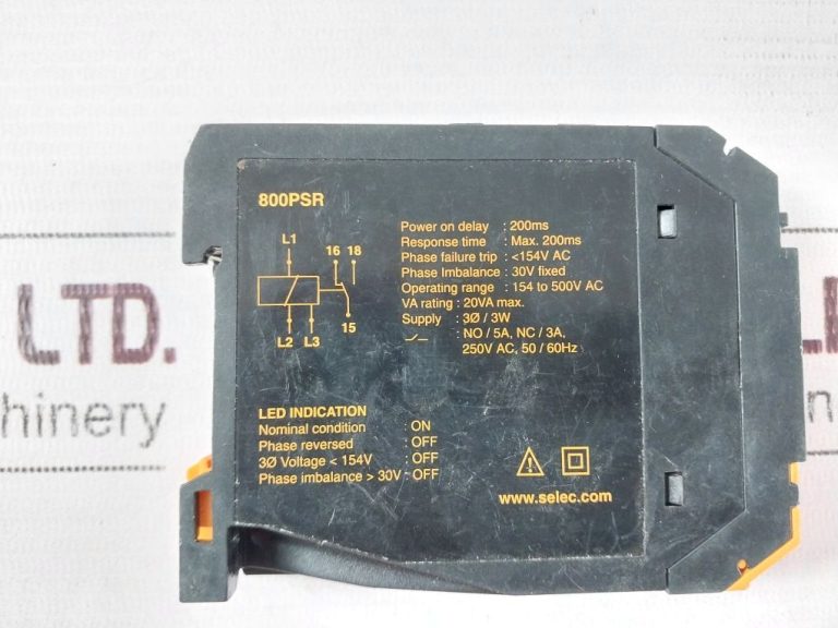 Selec 800psr Economical Phase Sequence Relay - Aeliya Marine