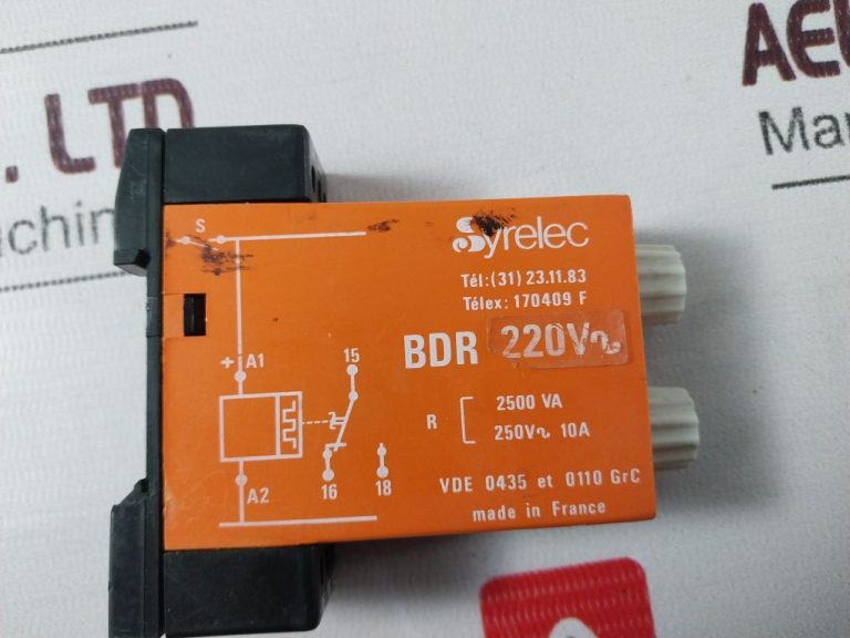 Syrelec Bdr 220v~ Timer Relay With Base - Aeliya Marine