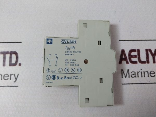 Telemecanique Gv1-a01 Auxiliary Contact Block - Aeliya Marine