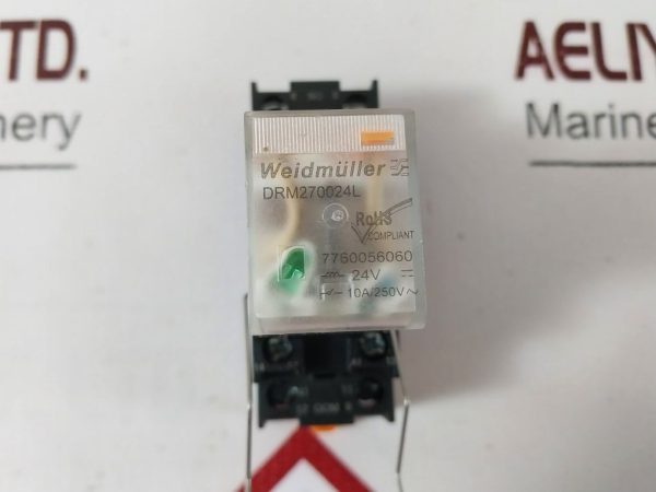 Weidmuller Drm270024l Relay With Base - Aeliya Marine