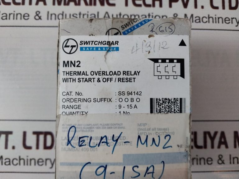 Larsen & Toubro Mn2 Thermal Overload Relay - Aeliya Marine