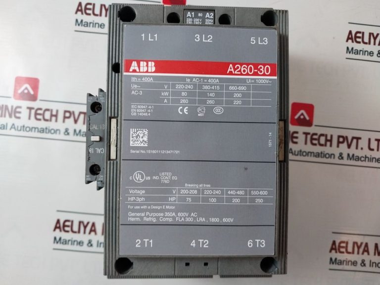 Abb A260-30 Magnetic Contactor - Aeliya Marine