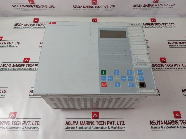 Abb Ret670 Transformer Protection Aeliya Marine
