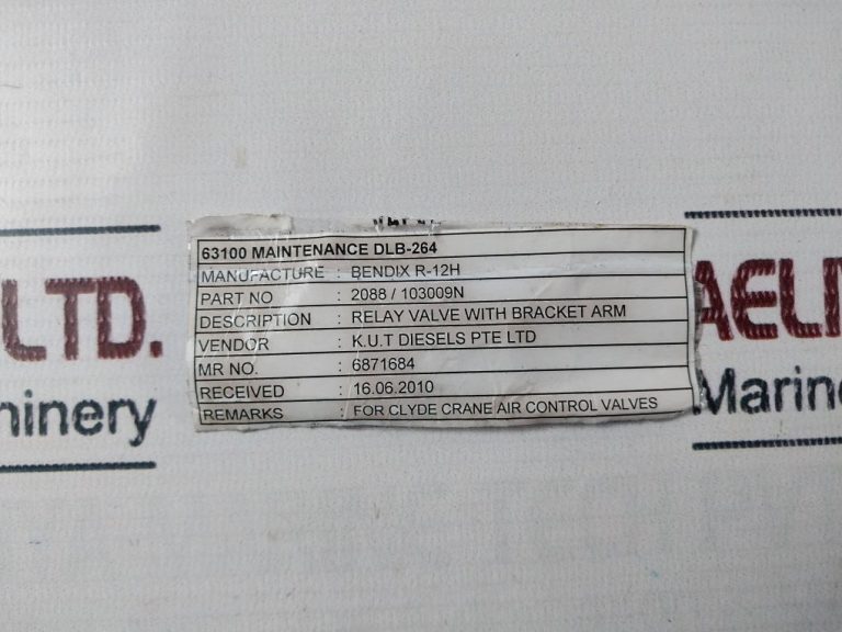 Bendix T-294866-d Air Brake Valve - Aeliya Marine