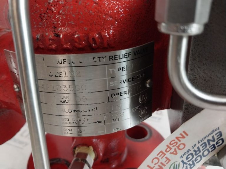 Cameron Swagelok 96605-421b35gc Nuflo Pilot-operated Safety Relief ...