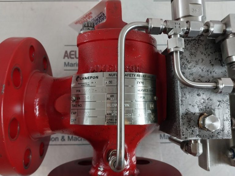 Cameron Swagelok 96607-a21b65dc Nuflo Pilot Operated Safety Relief ...