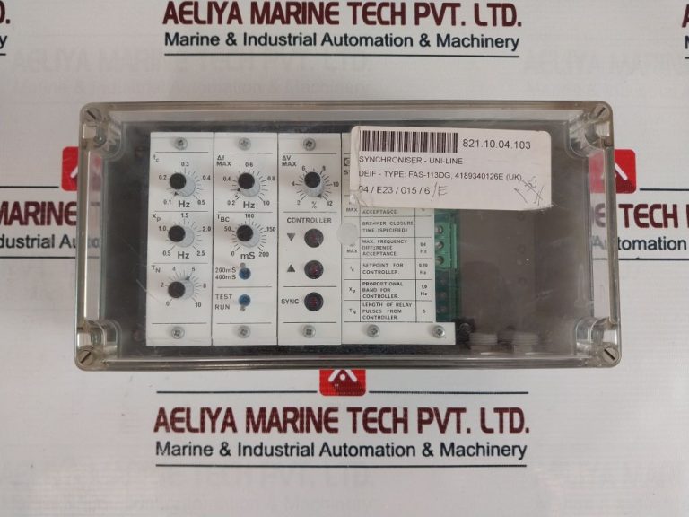 Deif Full-auto Synchronising Relay - Aeliya Marine