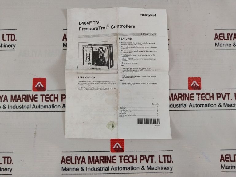 Honeywell L404f 1102 Pressuretrol Controller - Aeliya Marine