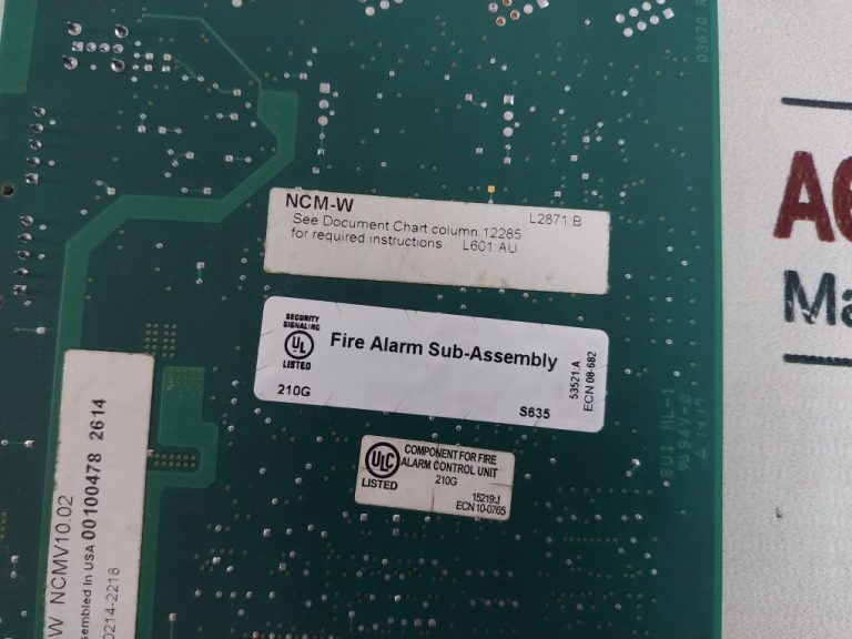 Notifier Ncm-wpcb Fire Alarm Control Board 94v - Aeliya Marine