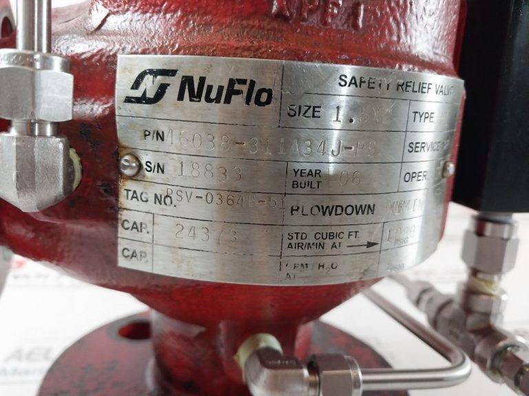 Nuflo 46038-311a34j-ps Safety Relief Valve - Aeliya Marine