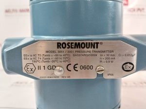 Rosemount 3051 Cd2 A22a 1b I1 L4 Pressure Transmitter 250 Bar - Aeliya ...