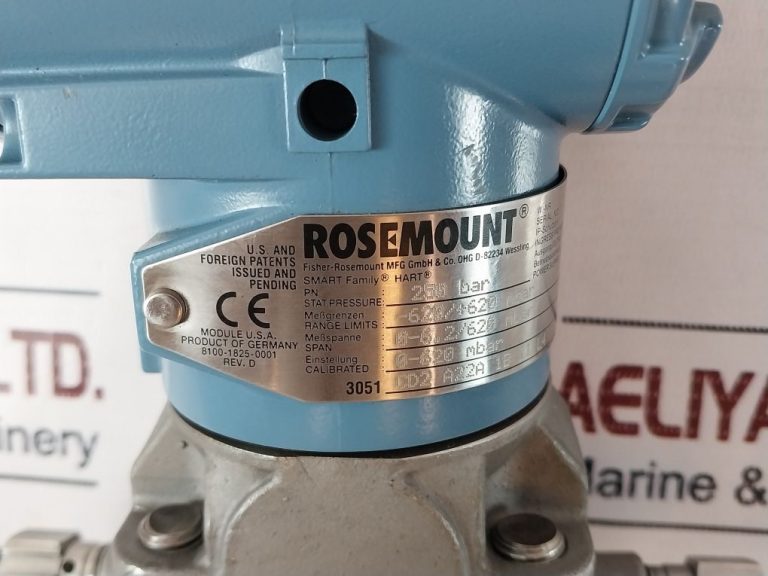 Rosemount 3051 Cd2 A22a 1b I1 L4 Pressure Transmitter 250 Bar - Aeliya ...