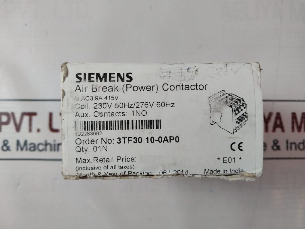 Siemens 3TF30 10-0A Power Contactor 415V