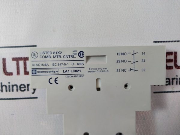 Telemecanique Square D La1 Lc021 Auxiliary Contact Block - Aeliya Marine