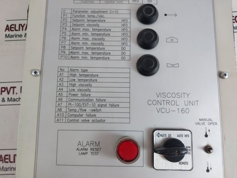 Alfa Laval Viscochief Vcu-160 Viscosity Controller - Aeliya Marine
