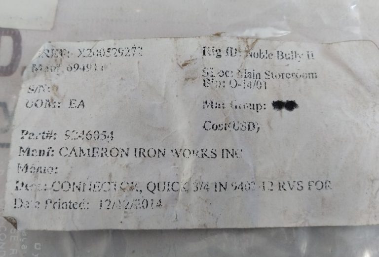 Cameron 9246054 Quick Connector - Aeliya Marine