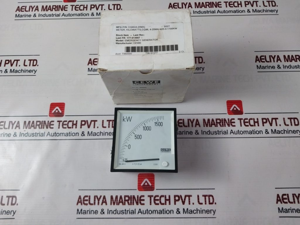 Cewe Instrument Cq96 Kilowatt Meter - Aeliya Marine