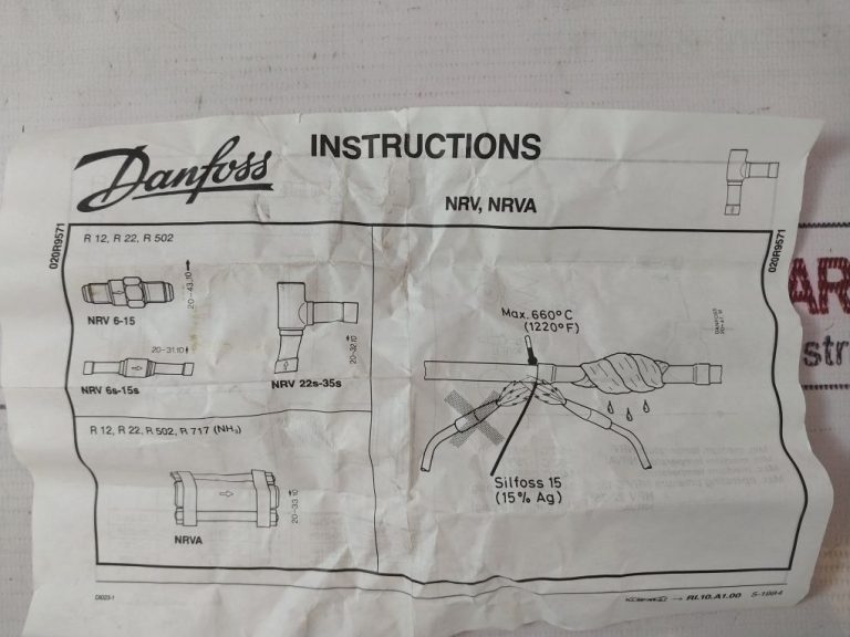 Danfoss Nrv Check Valve - Aeliya Marine