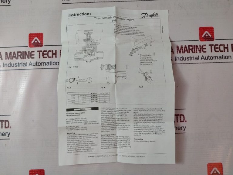 Danfoss Pht Thermostatic Expansion Valve - Aeliya Marine