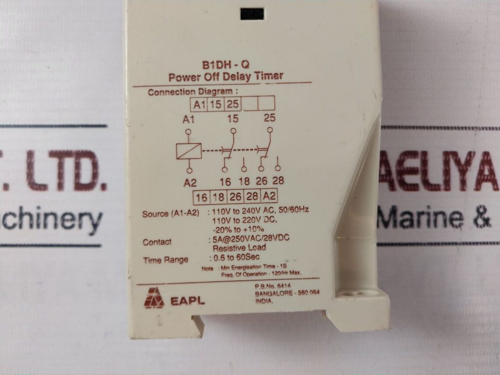 Eapl B1dh-q Timer Power Off Delay 0-60 Sec - Aeliya Marine