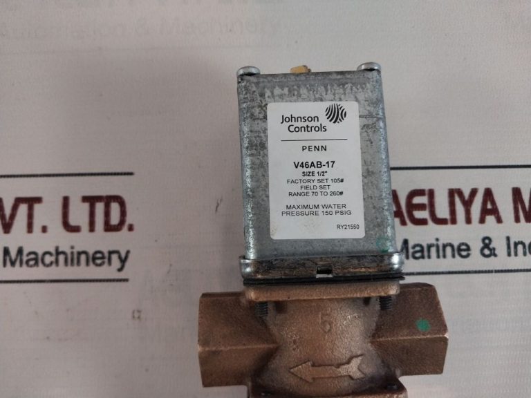 Johnson Controls V46ab-17 Water Regulating Valve - Aeliya Marine