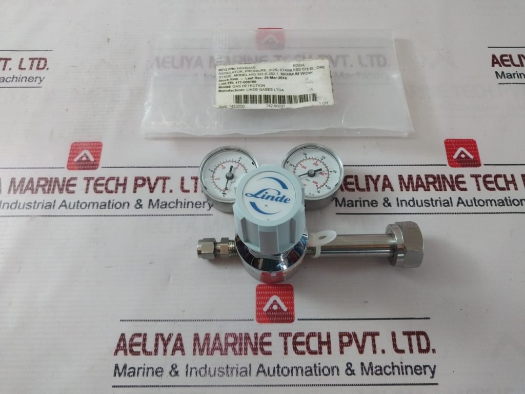 Linde Wika Hiq 322-s 262-1 Pressure Regulator - Aeliya Marine