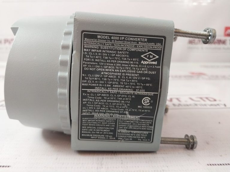 Reliable Masoneilan 4000 Converter Module for Precise Control