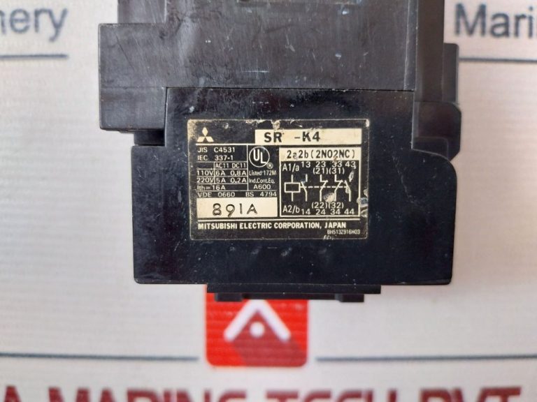 Mitsubishi Electric Sr-k4 Contactor Relay - Aeliya Marine