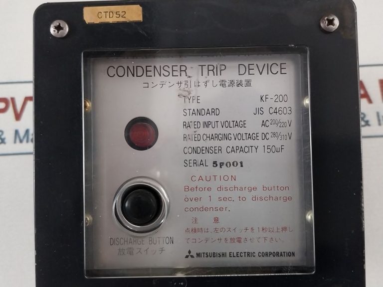 Mitsubishi Kf-200 Condenser Trip Device - Aeliya Marine