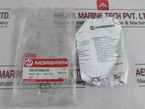 Norgren Qa/8100a/00 Service Kit For Cylinder Valve - Aeliya Marine