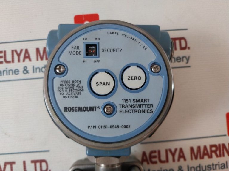 Rosemount Emerson Process 1151 Smart Pressure Transmitter - Aeliya Marine