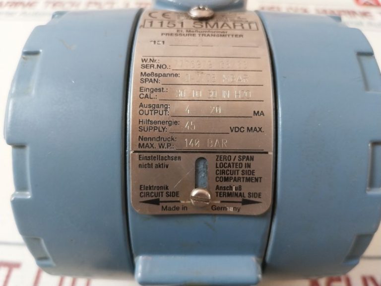 Rosemount Emerson Process 1151 Smart Pressure Transmitter - Aeliya Marine