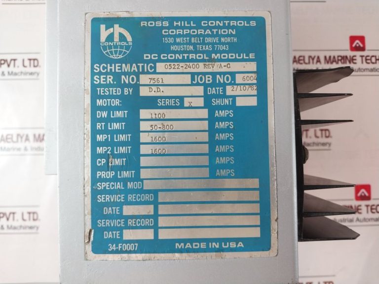 Ross Hill Controls 0522-2400 Dc Control Module - Aeliya Marine