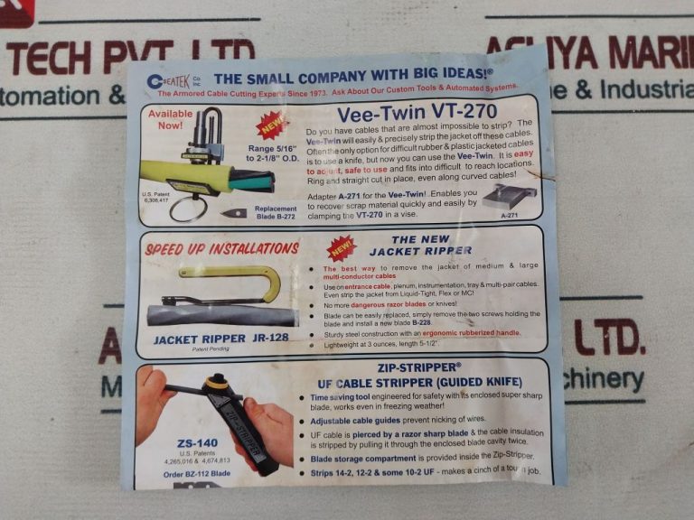 Seatek Vt-270 Vee-twin Cable Stripper - Aeliya Marine