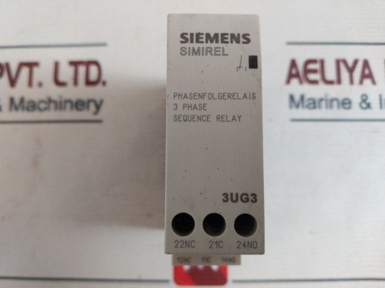 Siemens Simirel 3ug3511-1bq50 3 Phase Sequence Relay - Aeliya Marine