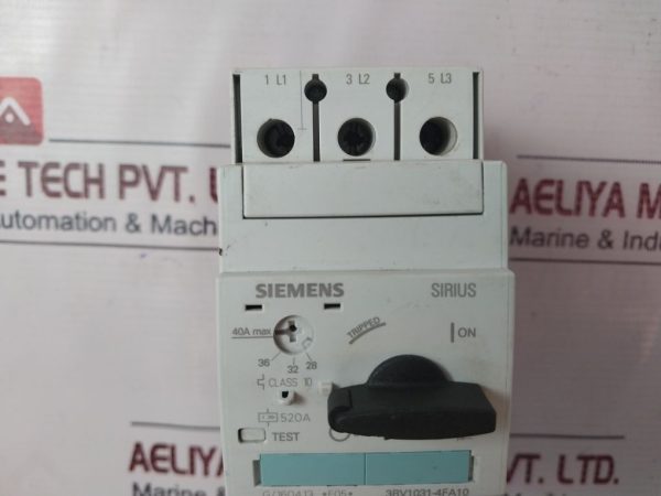 Siemens Sirius 3rv1031-4fa10 Circuit Breaker - Aeliya Marine