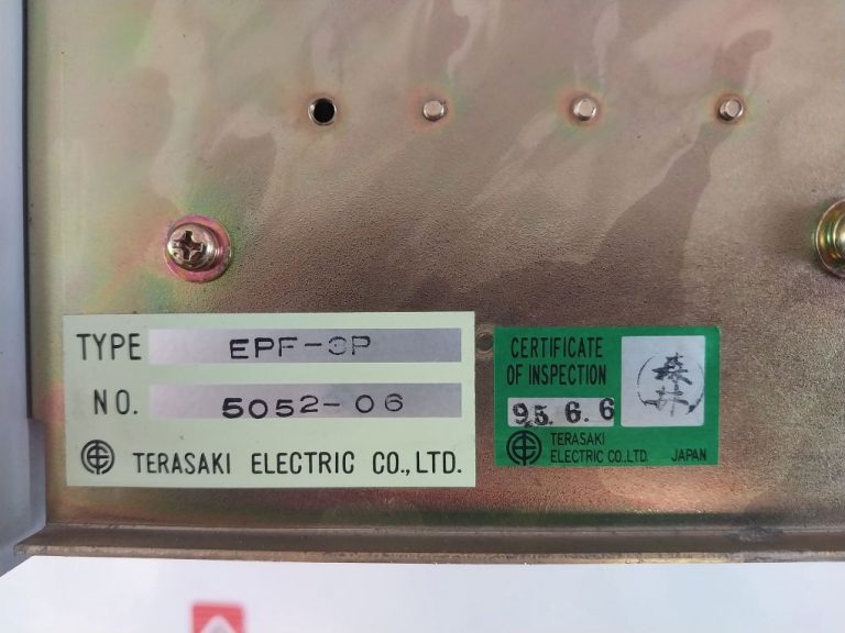 Terasaki Epf-3p Automatic Load Sharing Device - Aeliya Marine
