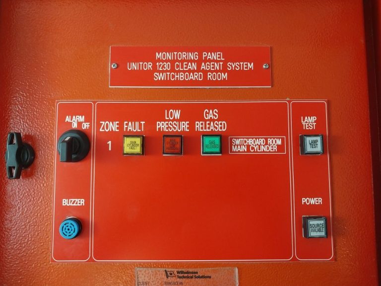 Wilhelmsen Technical Unitor 1230 Clean Agent System - Aeliya Marine