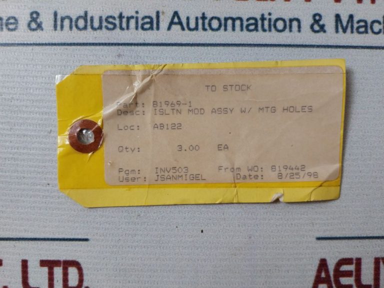 Varco 81969-1 Isolation Module - Aeliya Marine