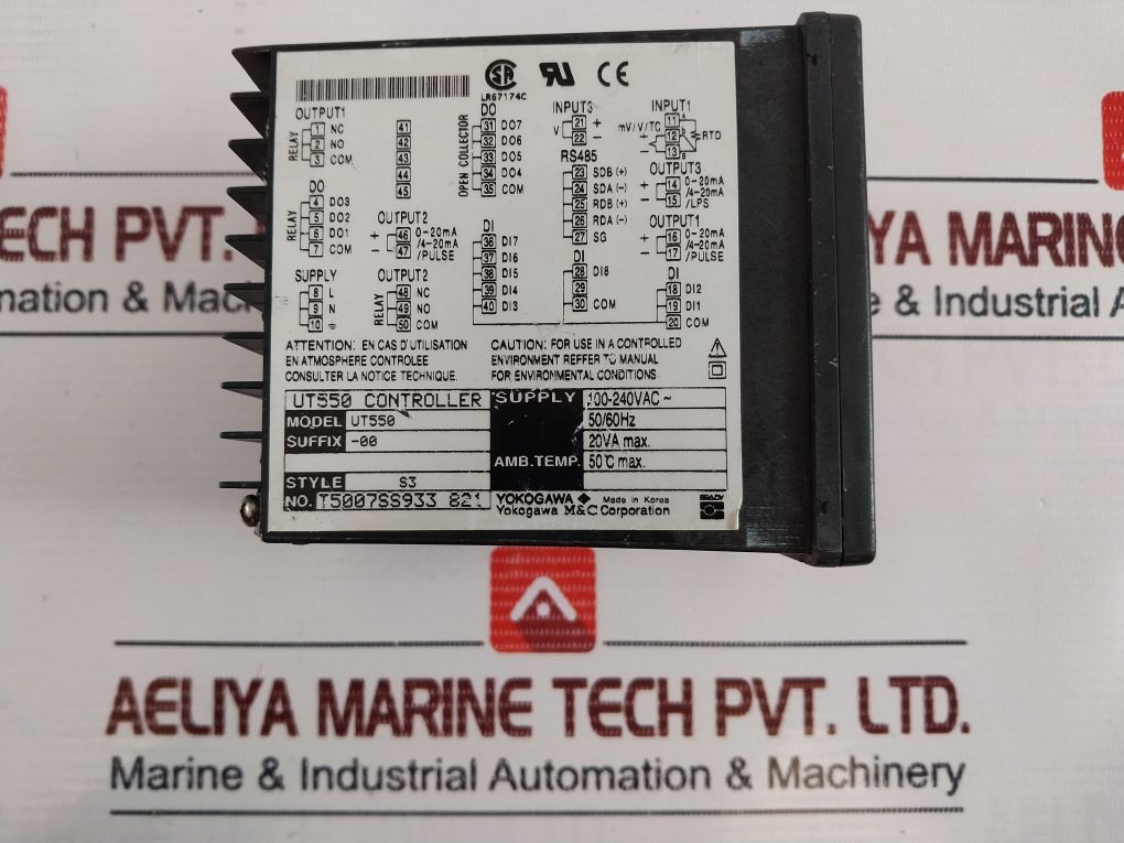 Yokogawa Ut550e Temperature Controller Aeliya Marine