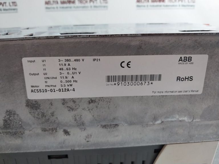 Abb Acs510-01-012a-4 Frequency Inverter /inverter Drive - Aeliya Marine