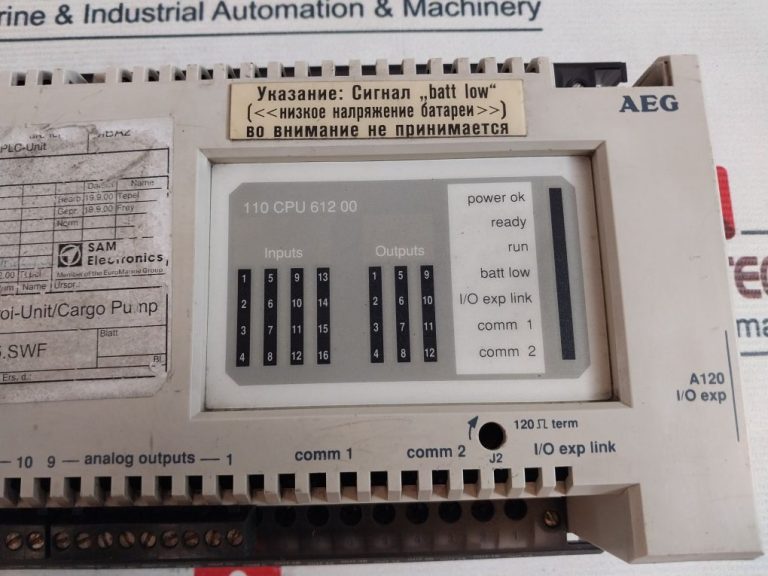 AEG Modicon 110 CPU 612 00 PLC Unit