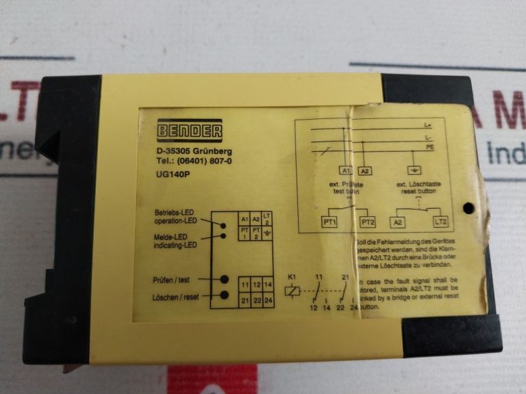 Bender Ug140p Isometer/earth Fault Monitor 24 V - Aeliya Marine