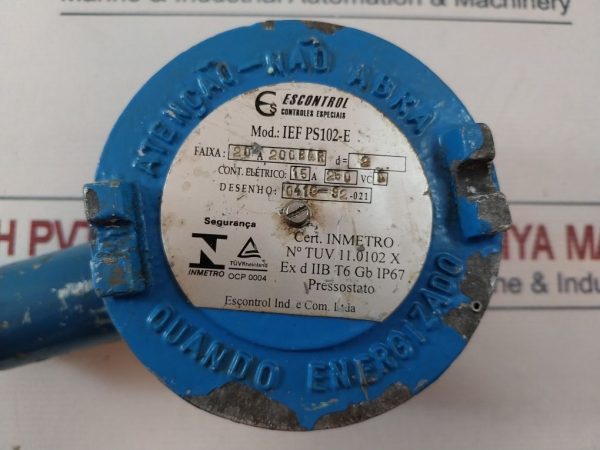Escontrol Ief Ps102-e Pressure Switch - Aeliya Marine