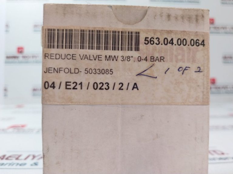 Jensen Reg 100 Reduction Valve - Aeliya Marine