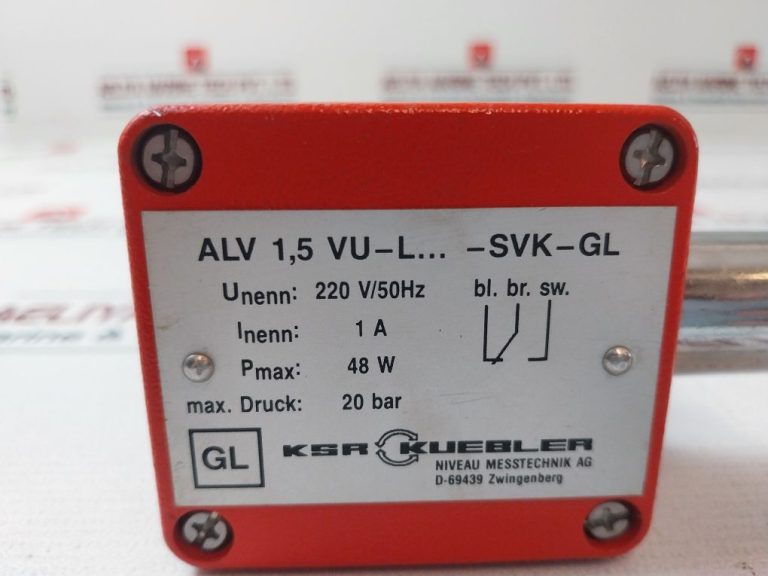 Ksr Kuebler Alv 1,5-vu-l200-svk-gl Float Magnetic Switch - Aeliya Marine