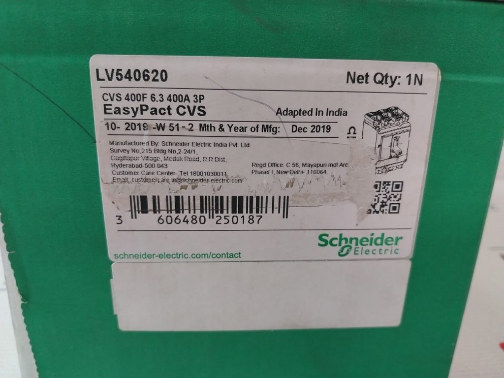 Schneider Electric Cvs400F Circuit Breaker - Aeliya Marine
