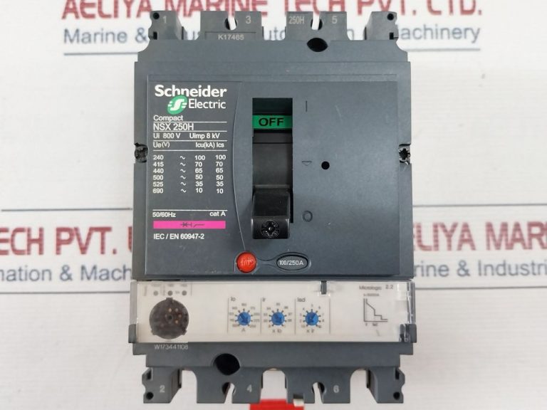 Schneider Electric Merlin Gerin Nsx 250h Circuit Breaker 800v - Aeliya ...