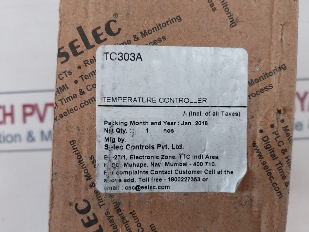 Selec Tc303 Temperature Controller 270v - Aeliya Marine