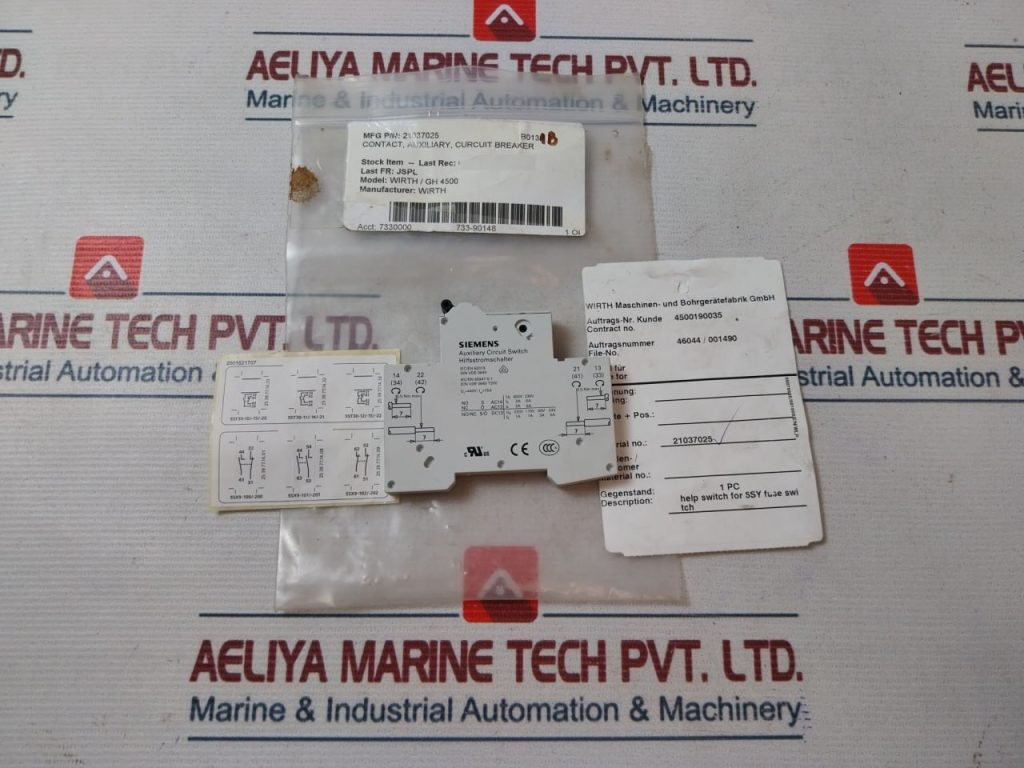 Siemens 5st3010 Auxiliary Circuit Switch - Aeliya Marine